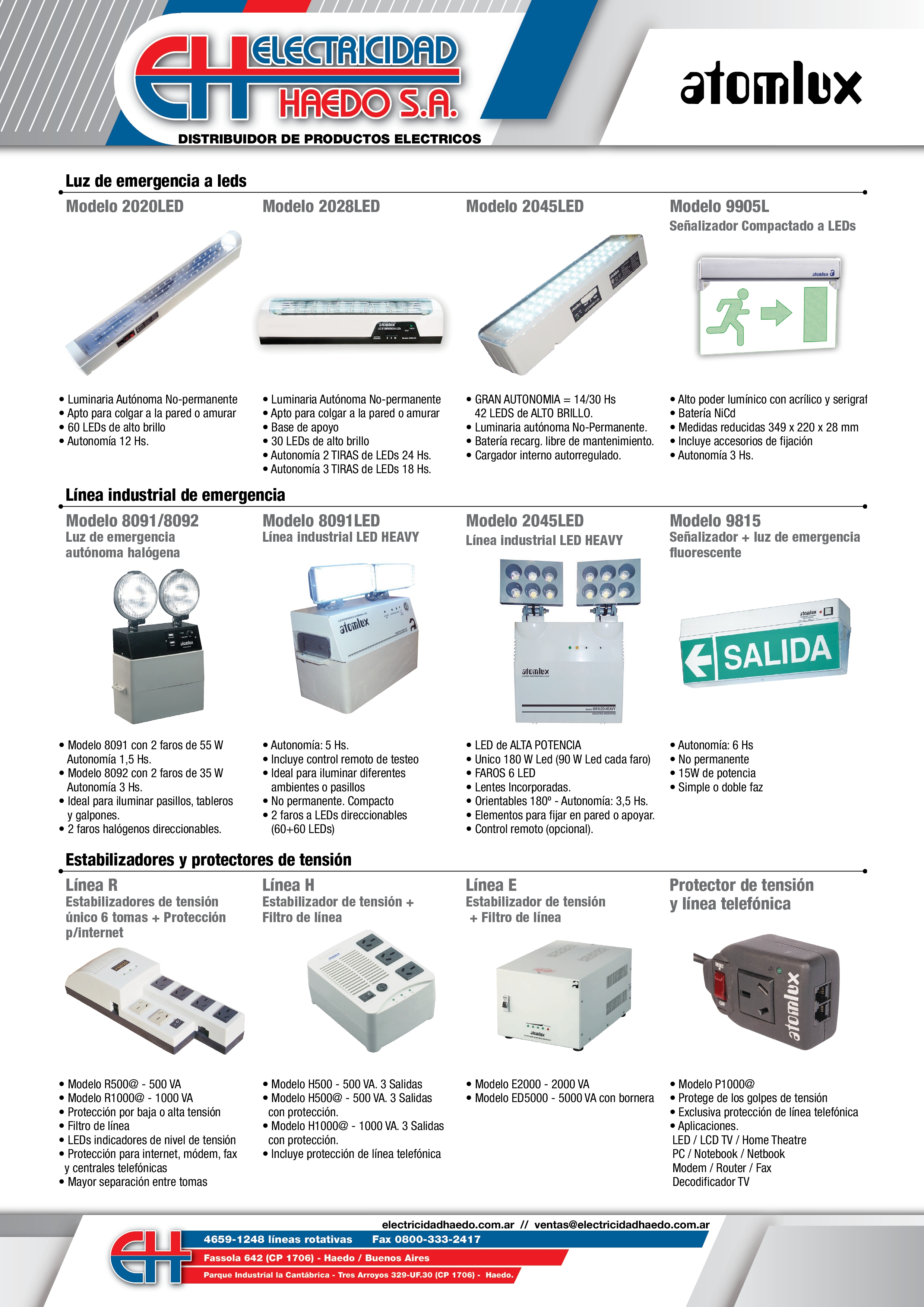 ATOMLUX en Electricidad Haedo